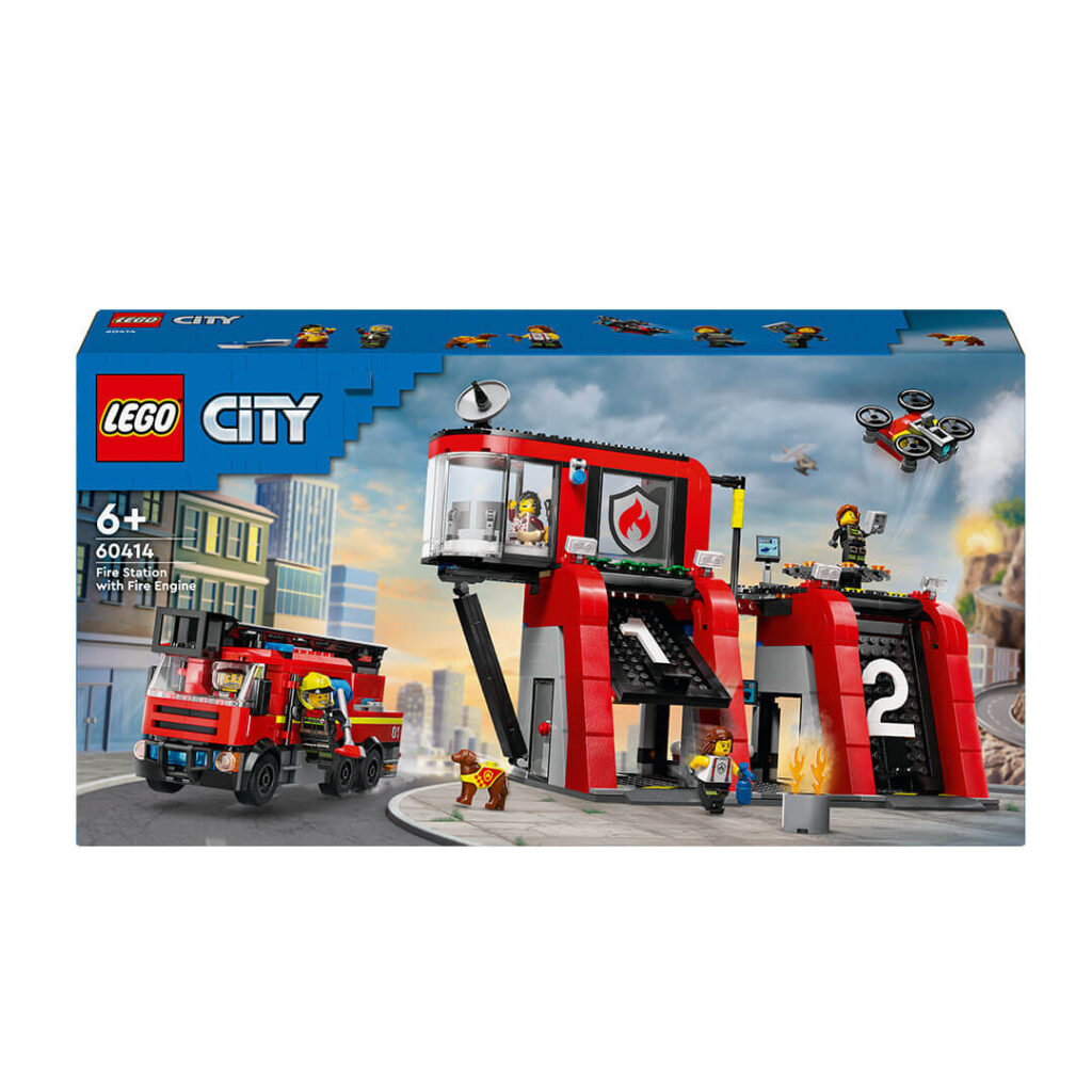LEGO City Fire Station with Fire Truck 60414 Toy | Toy Triangle