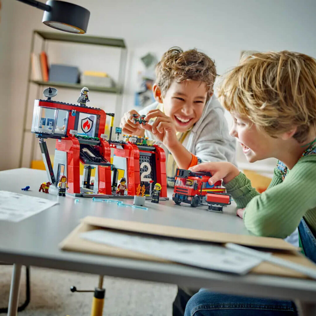 LEGO City Fire Station with Fire Truck 60414 Toy | Toy Triangle