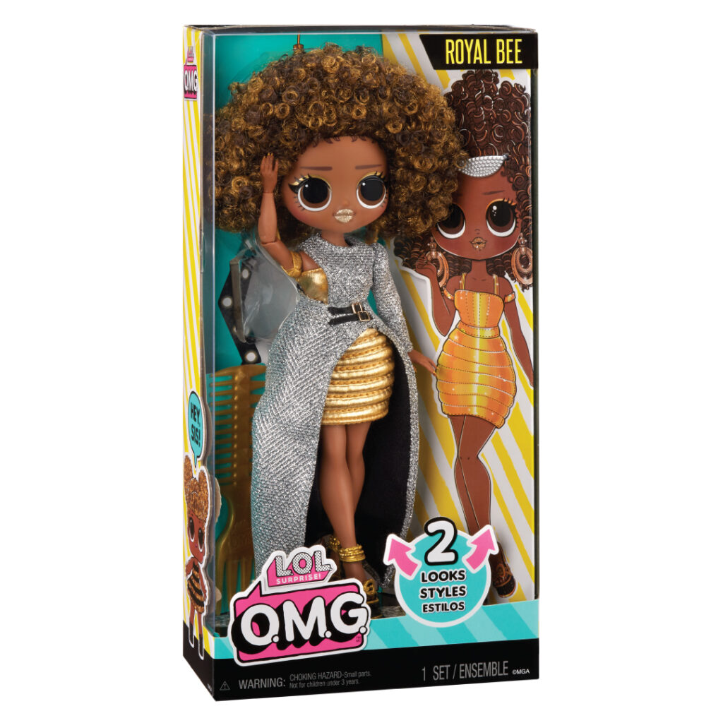 LOL Surprise OMG Royal Bee Fashion Doll with Multiple Surprises Toy ...
